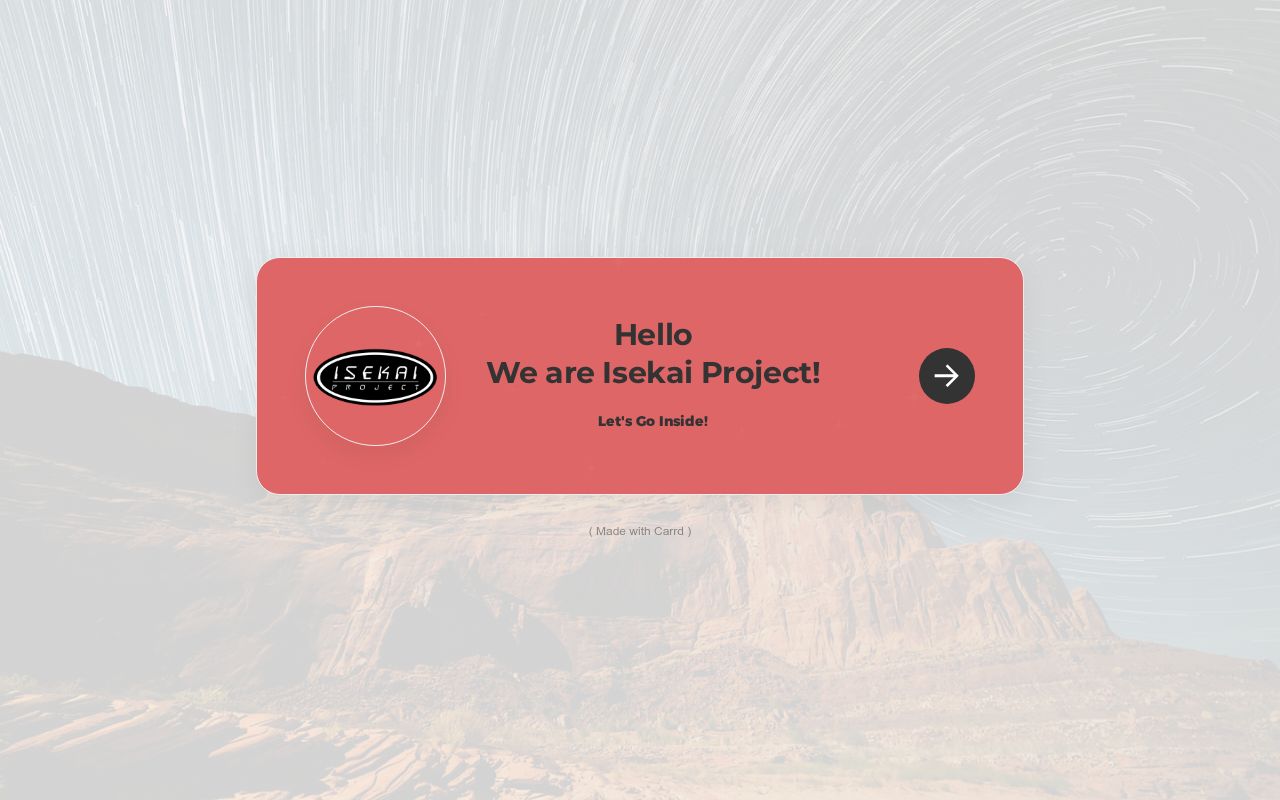 We Are ISEKAI PROJECT!